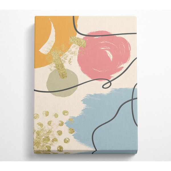 Metro Lane Bunte Formen (1) - Kunstdrucke ohne Rahmen auf Leinwand | Wayfair.de